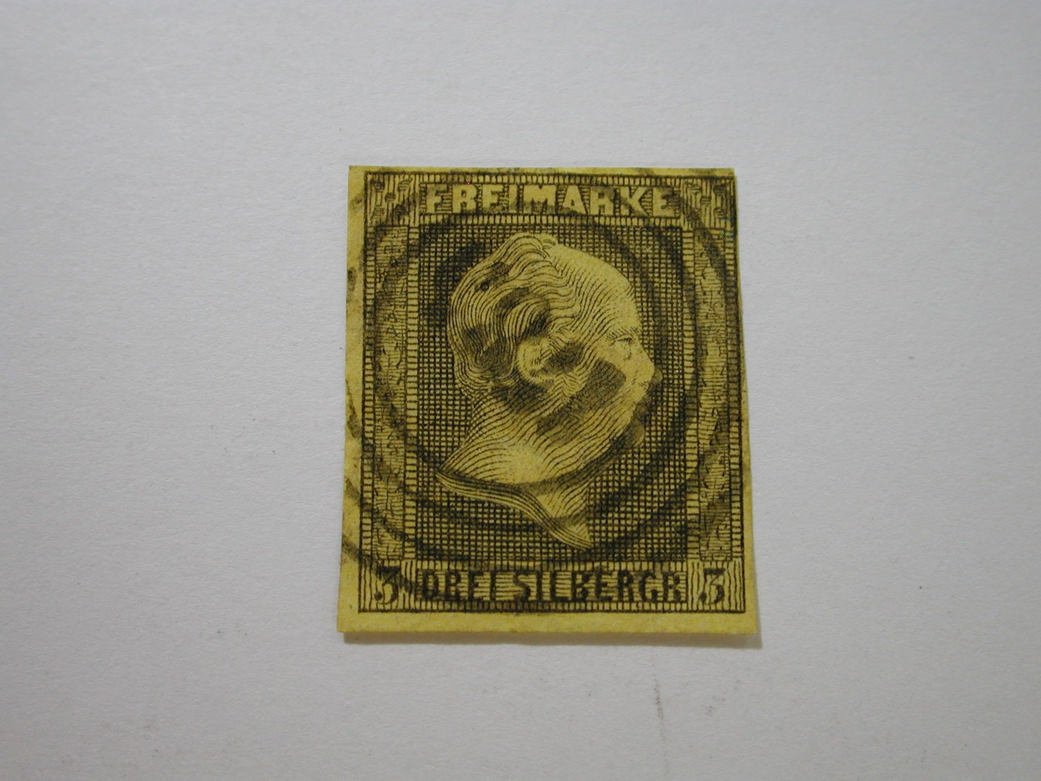 German States Prussia Stamp 1850-56 Scott #5 King Frederick William IV ...